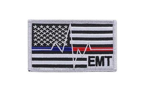 USA Flag EMT Emergency Medical Technicians Patch| La Bottega del Dido.