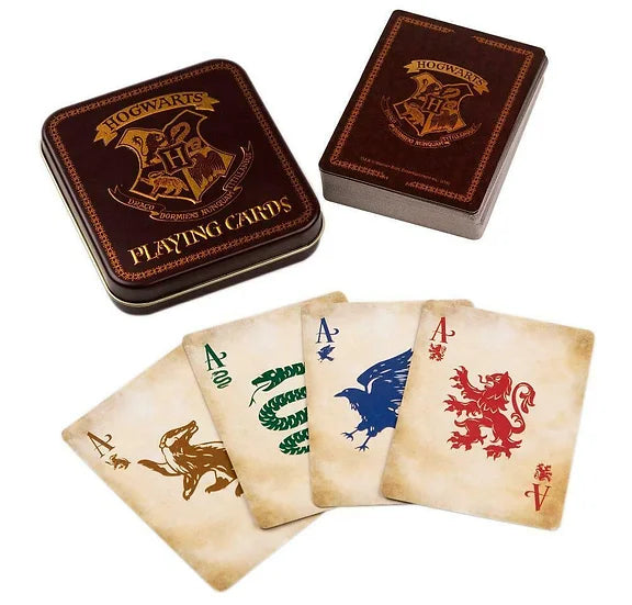 Set of 2 decks of Harry Potter Hogwarts Poker Playing Cards| La Bottega ...