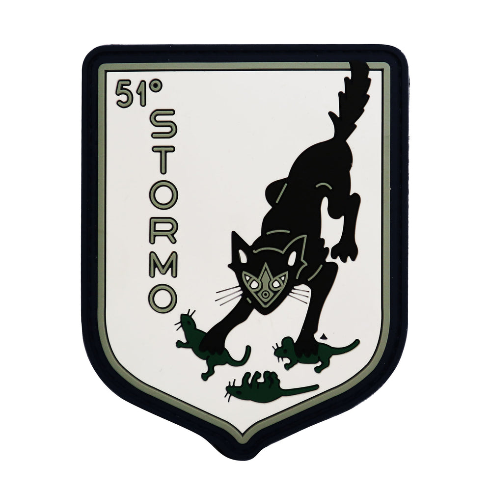 Patch Gommata 51° Stormo Aeronautica Militare velcrata| La Bottega del Dido.