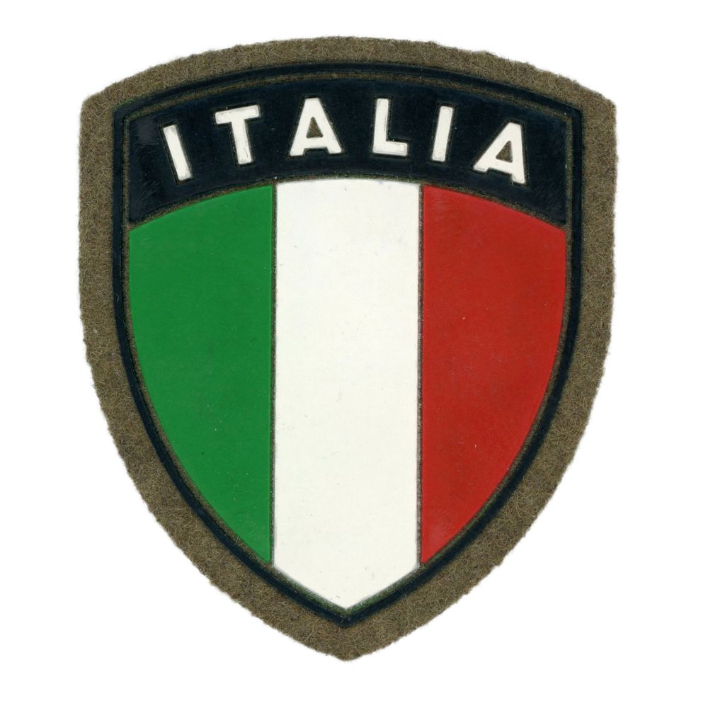 Patch gommata scudetto Italia Forze Armate bordo verde Velcrata| La ...