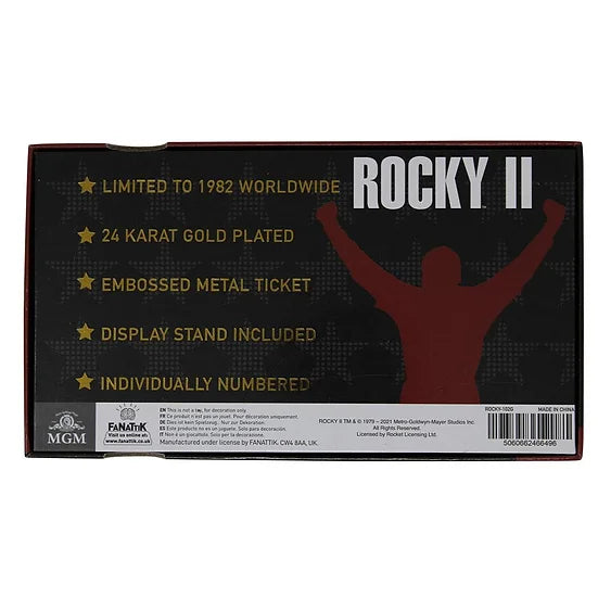 Replica biglietto ticket 45° Anniversario Rocky II incontro Rocky Balb ...